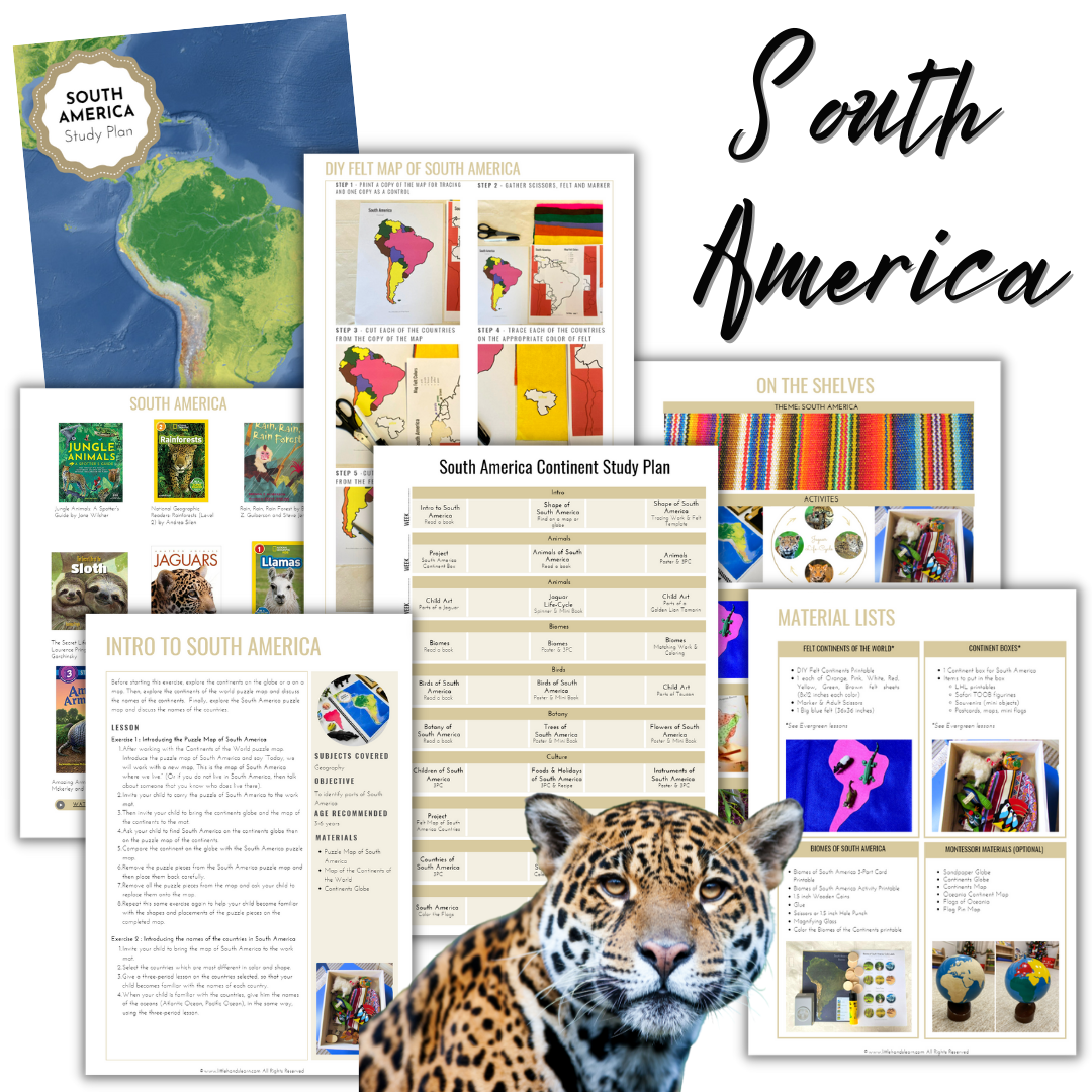 South America Continent Study – Learning with Play