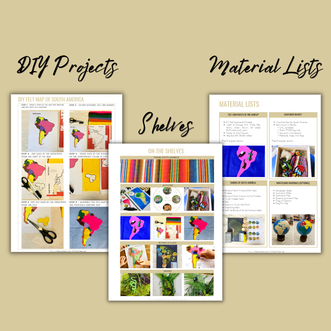 South America Continent Study – Learning with Play