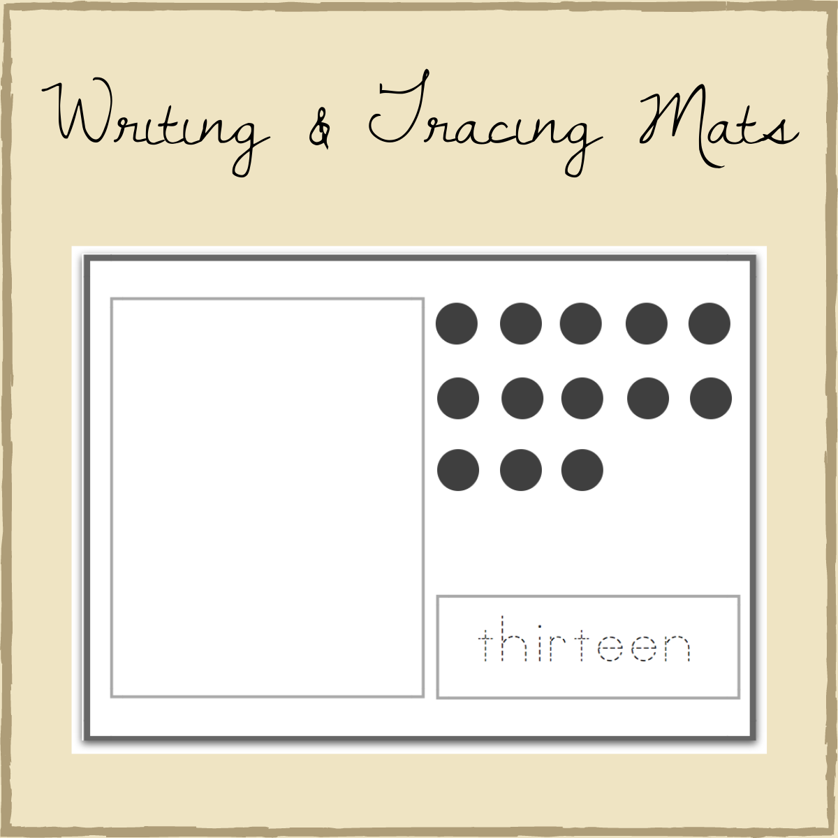 Number Mats for Writing Practice (10-20) – Learning with Play