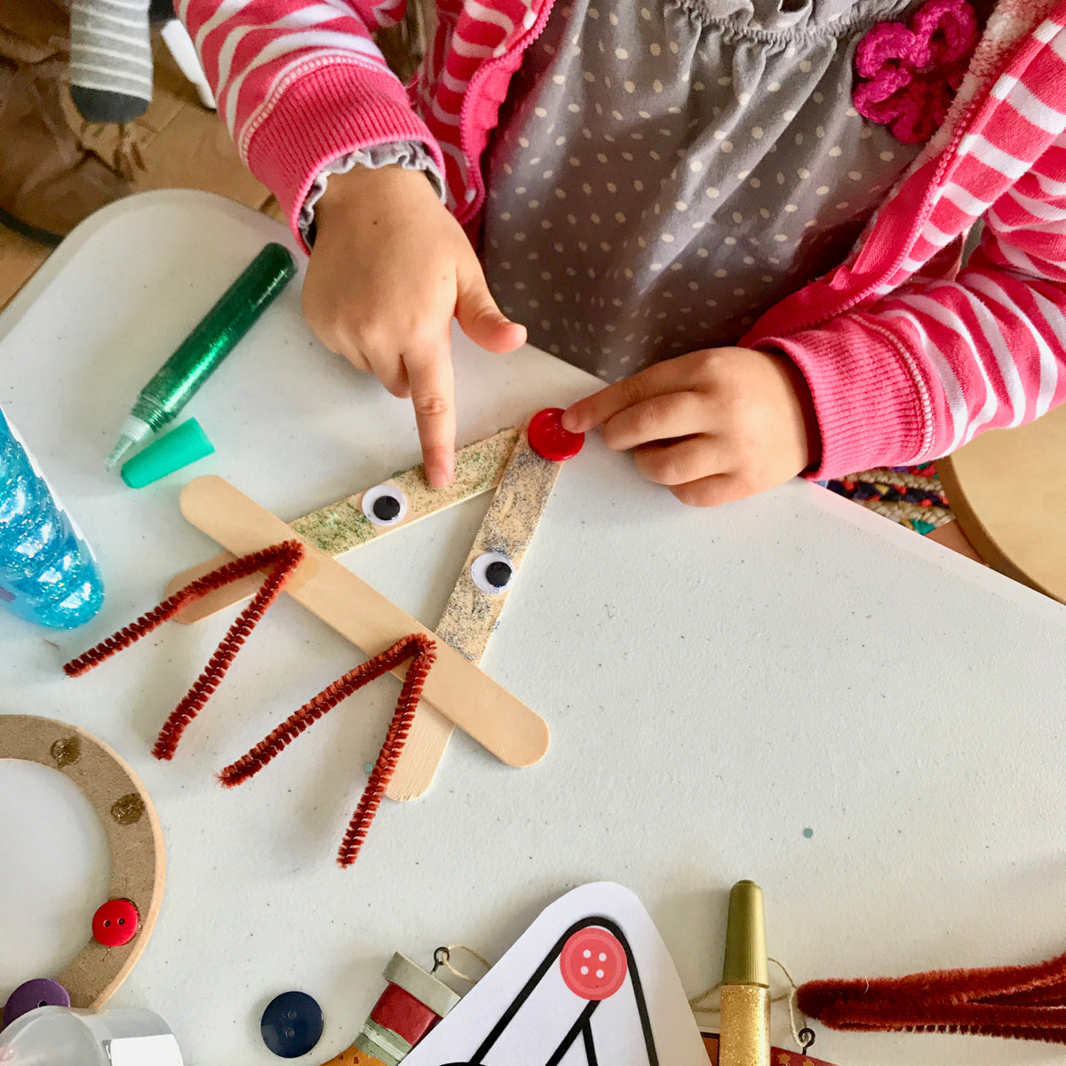 Christmas Popsicle Stick Craft Printable Template – Learning with Play
