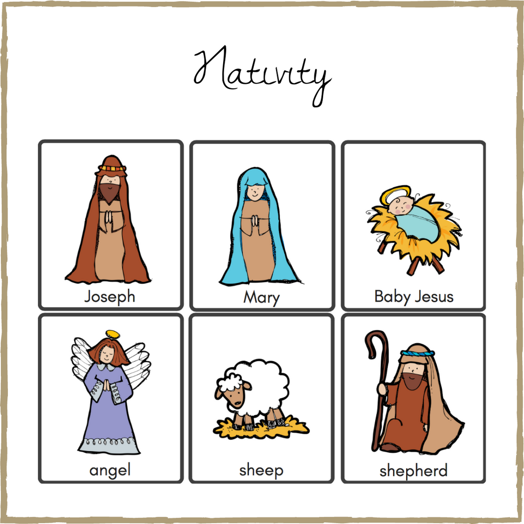 Christmas Nativity 3-Part Cards – Learning with Play