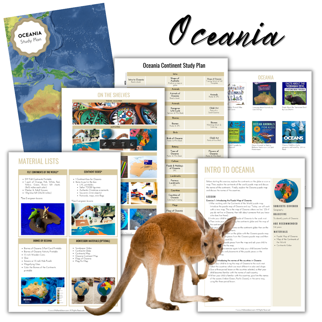 Oceania Continent Study – Learning with Play