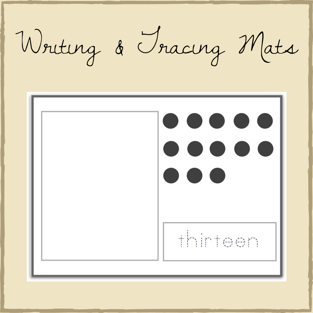 Number Mats for Writing Practice (10-20) – Learning with Play