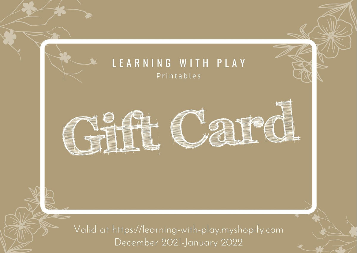 Learning With Play Gift Card – Learning with Play