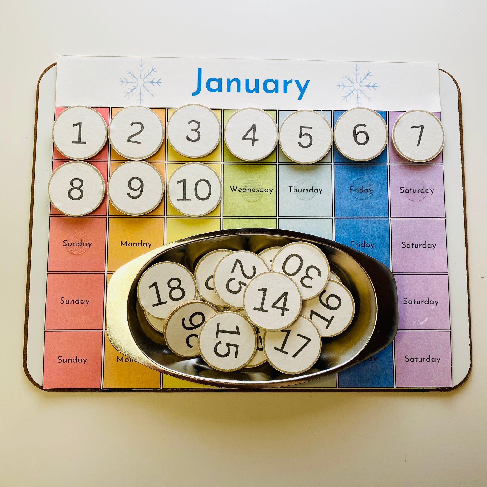 DIY Interactive Calendar – Learning with Play